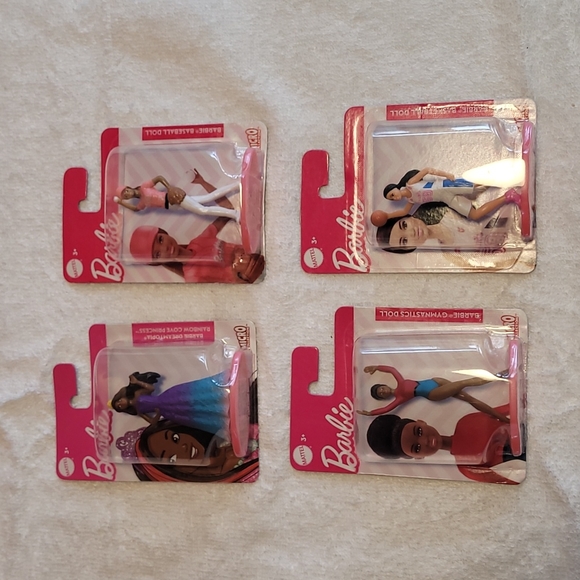 Barbie | Toys | Barbie Sports Micro Set Of 4 Gymnastics Rainbow ...